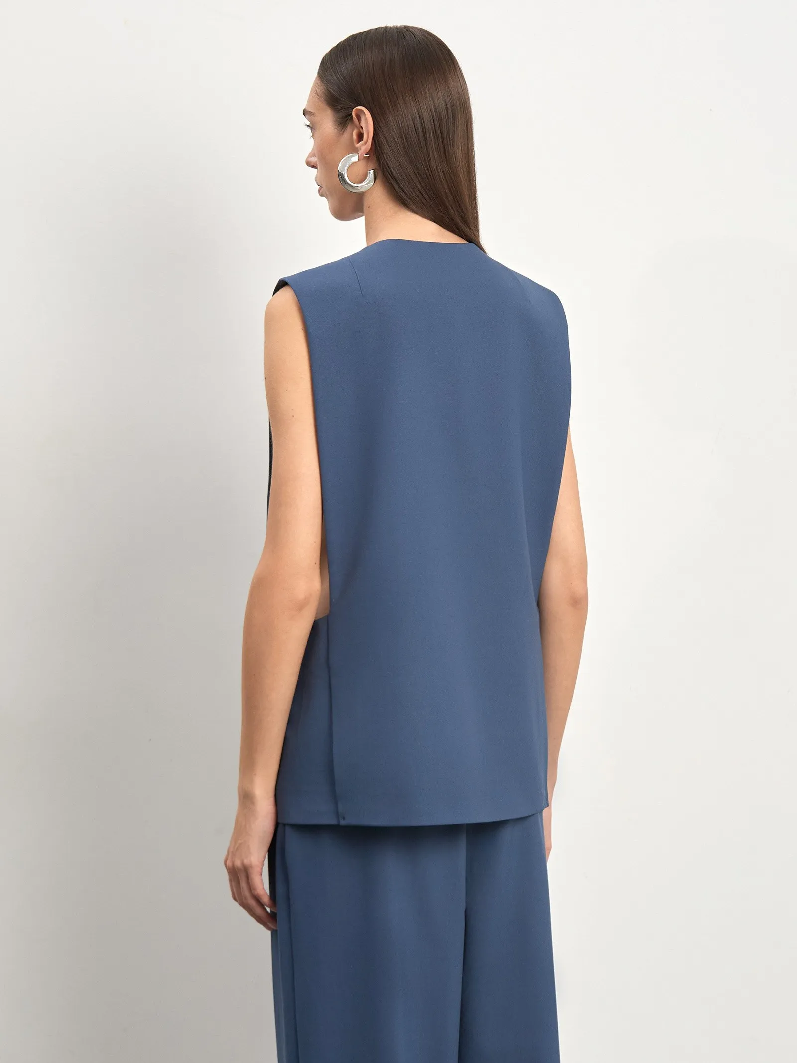 Жилет свободного кроя цвет: синий GL096/flank | купить в интернет ...