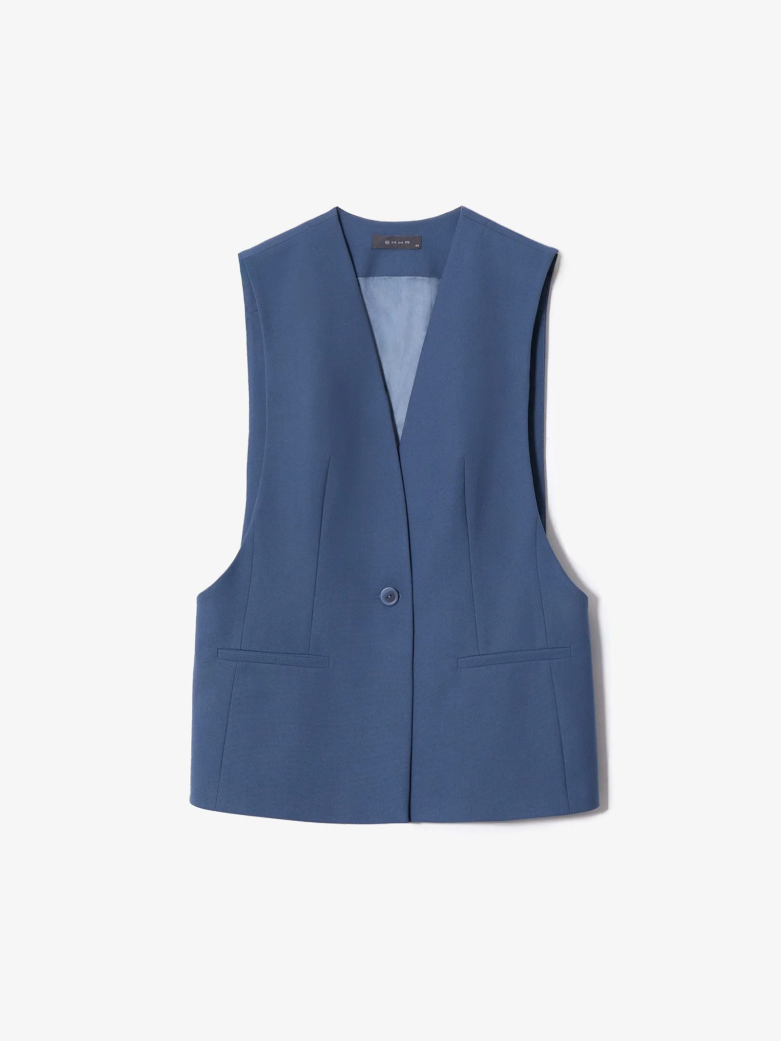 Жилет свободного кроя цвет: синий GL096/flank | купить в интернет ...